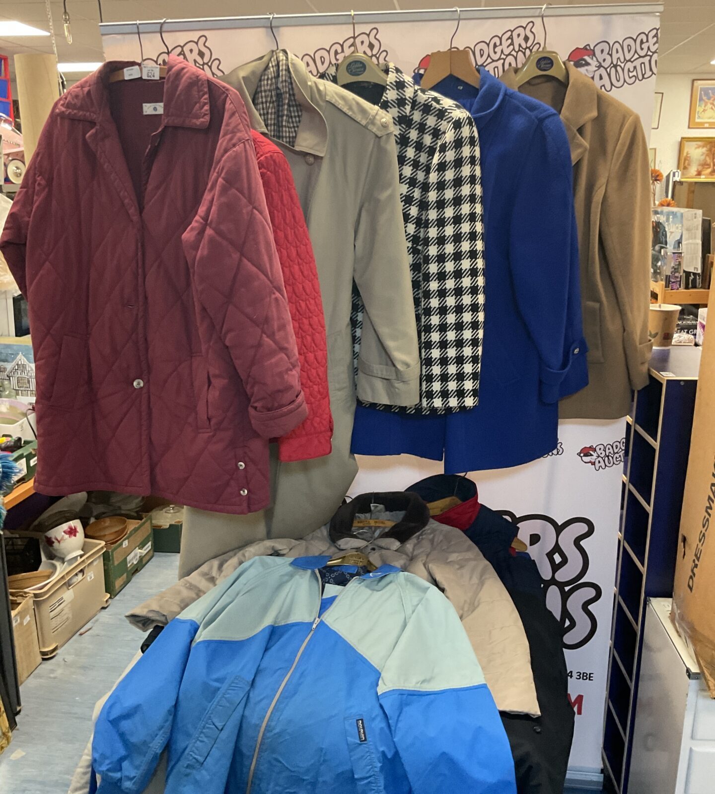 Selection of mixed coats and jackets inc golden service and escota ...