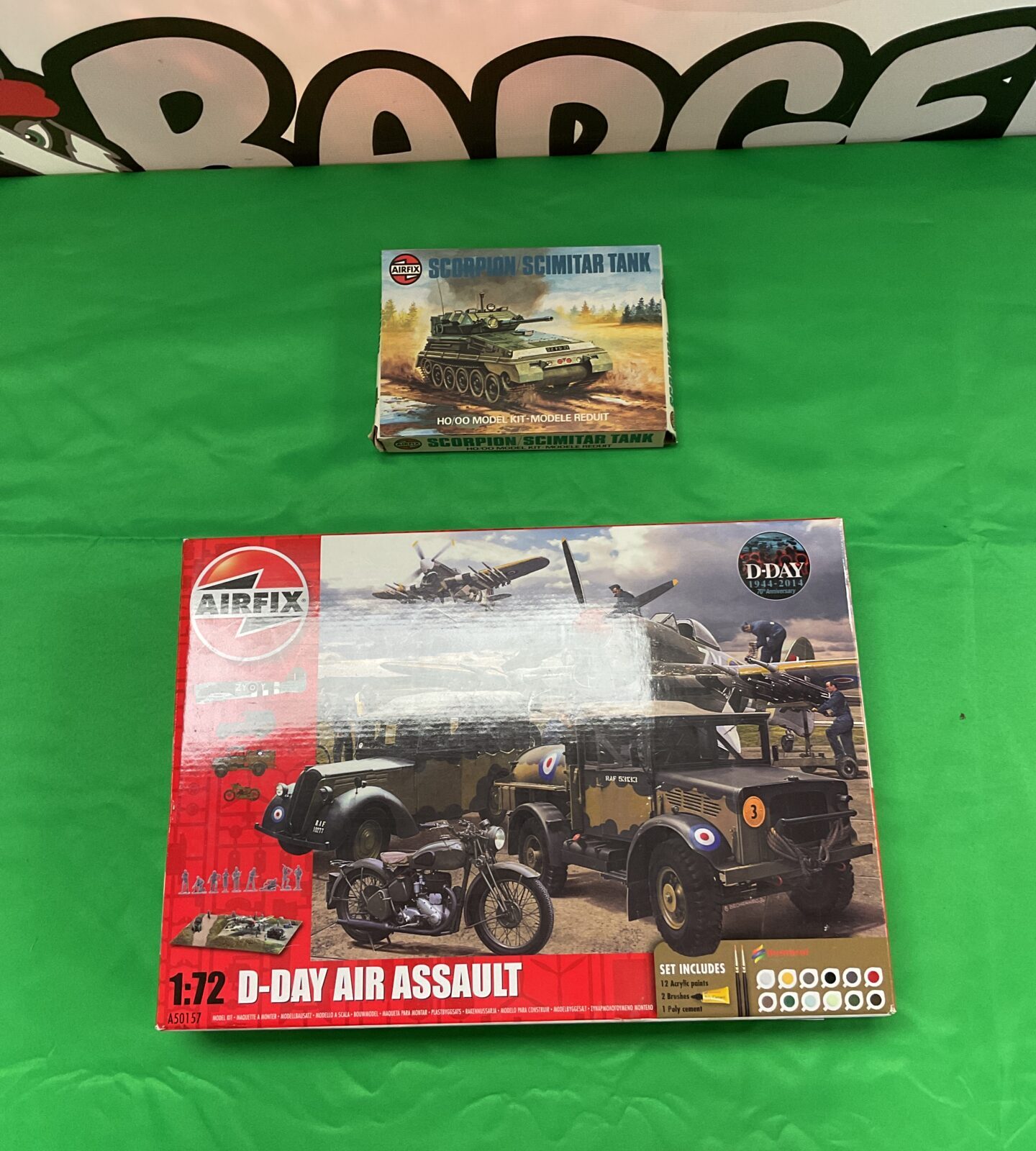 AirFix 1:72 D-Day Air Assault and HO/OO Scorpion/Scimitar Tank Model ...