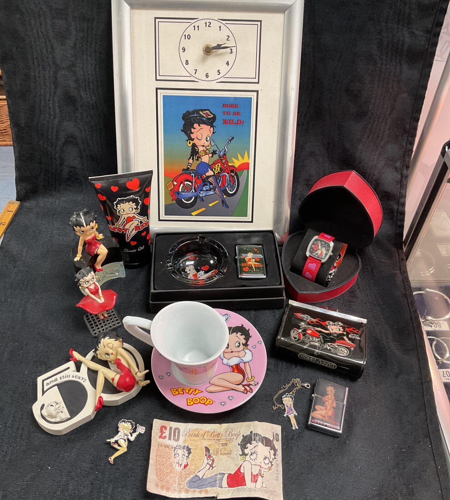 Collection of Betty Boo Collectibles, including a wristwatch two ...