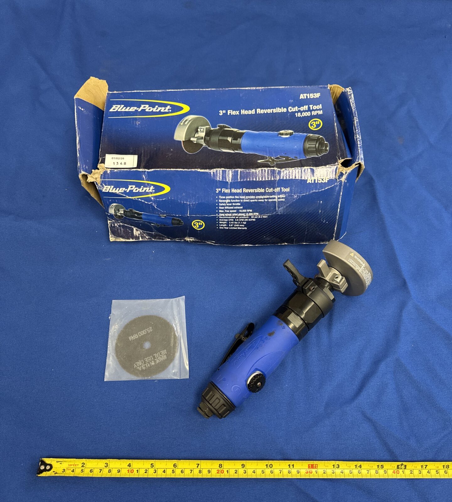 Bluepoint at153f 3” flex head reversible cut off tool – Badgers Auctions