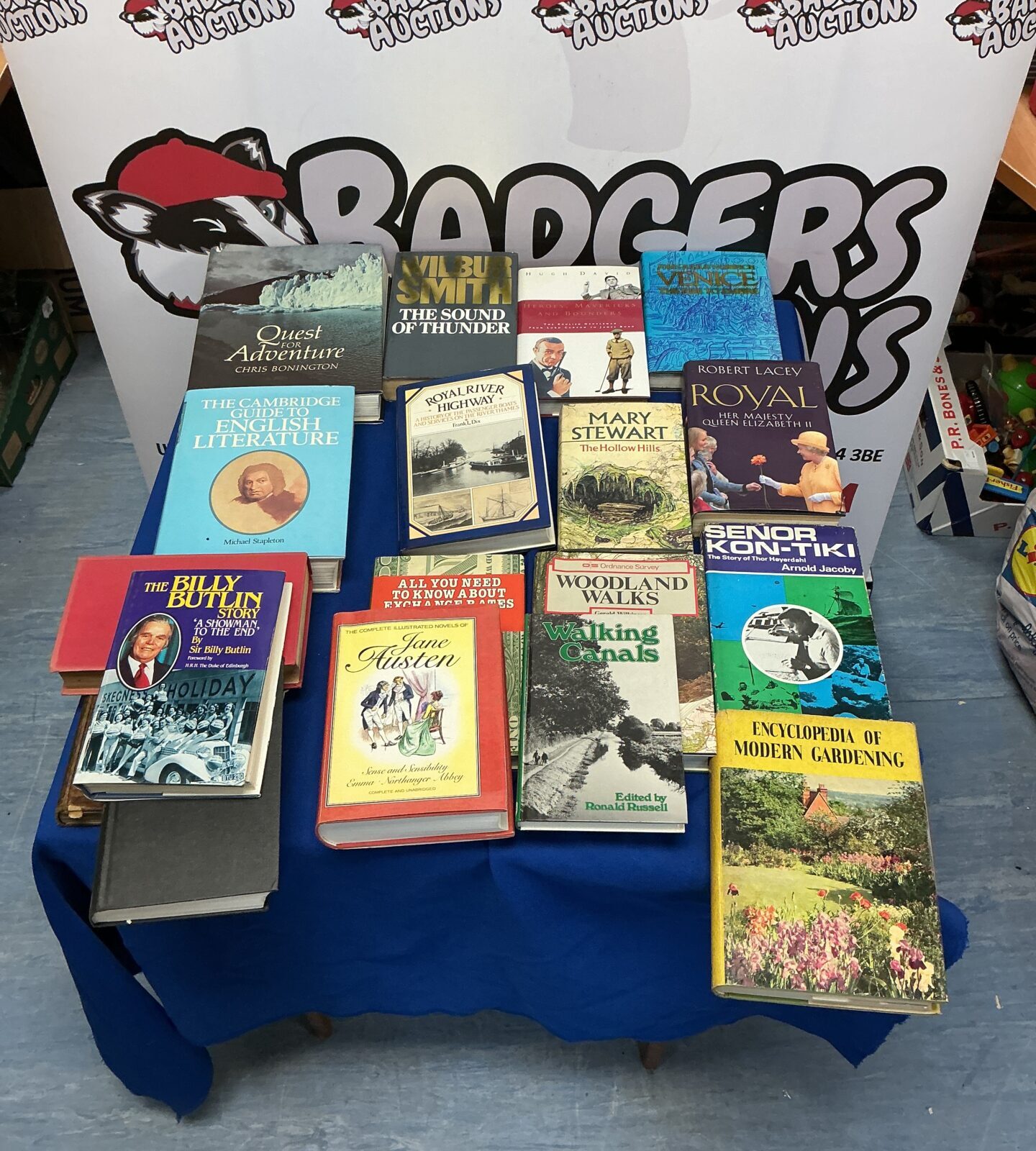 Large collection of books inc Quest for Adventure by Chris Bonington ...