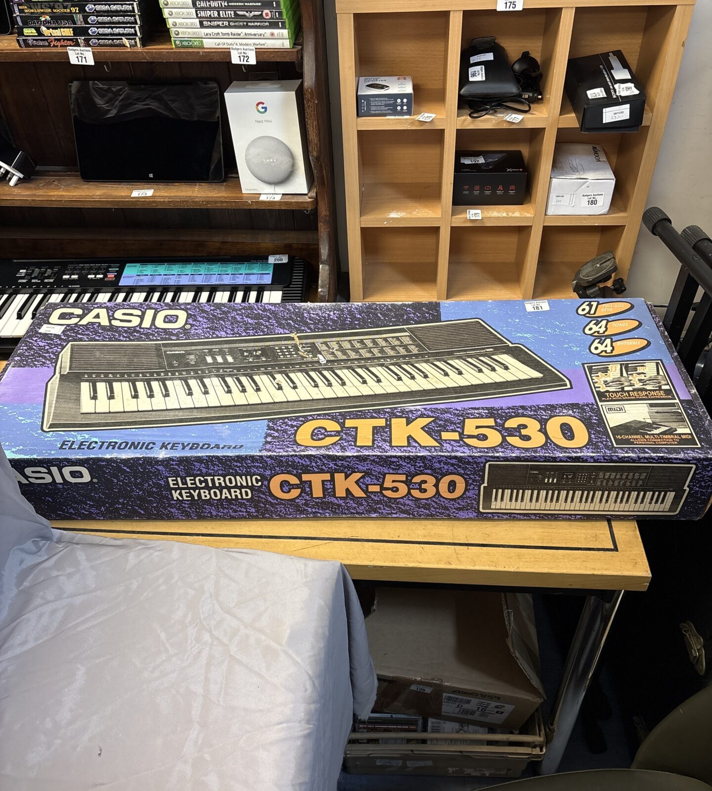 Casio CTK – 530 electronic keyboard boxed – Badgers Auctions