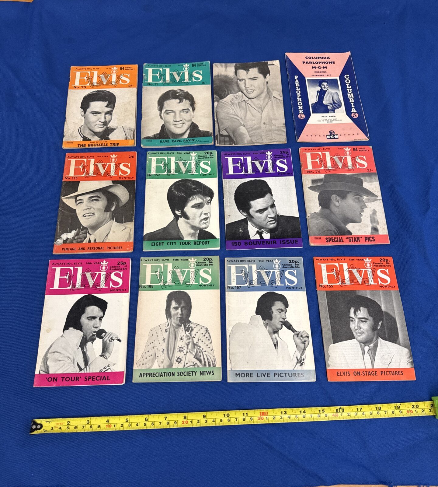 Selection of music related magazines mostly 1970s dated elvis monthly ...