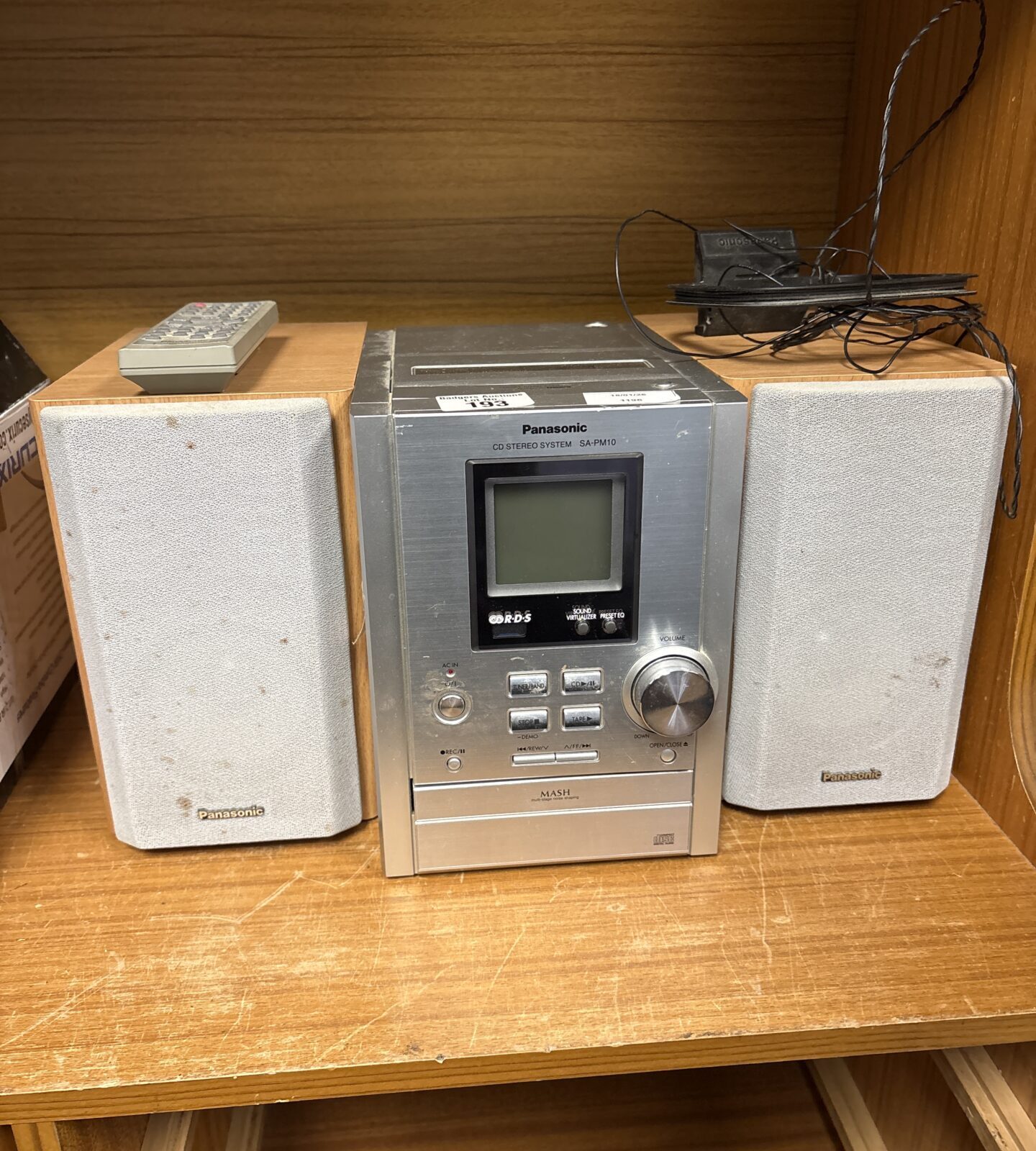 Panasonic CD stereo system SA – PM 10 – Badgers Auctions