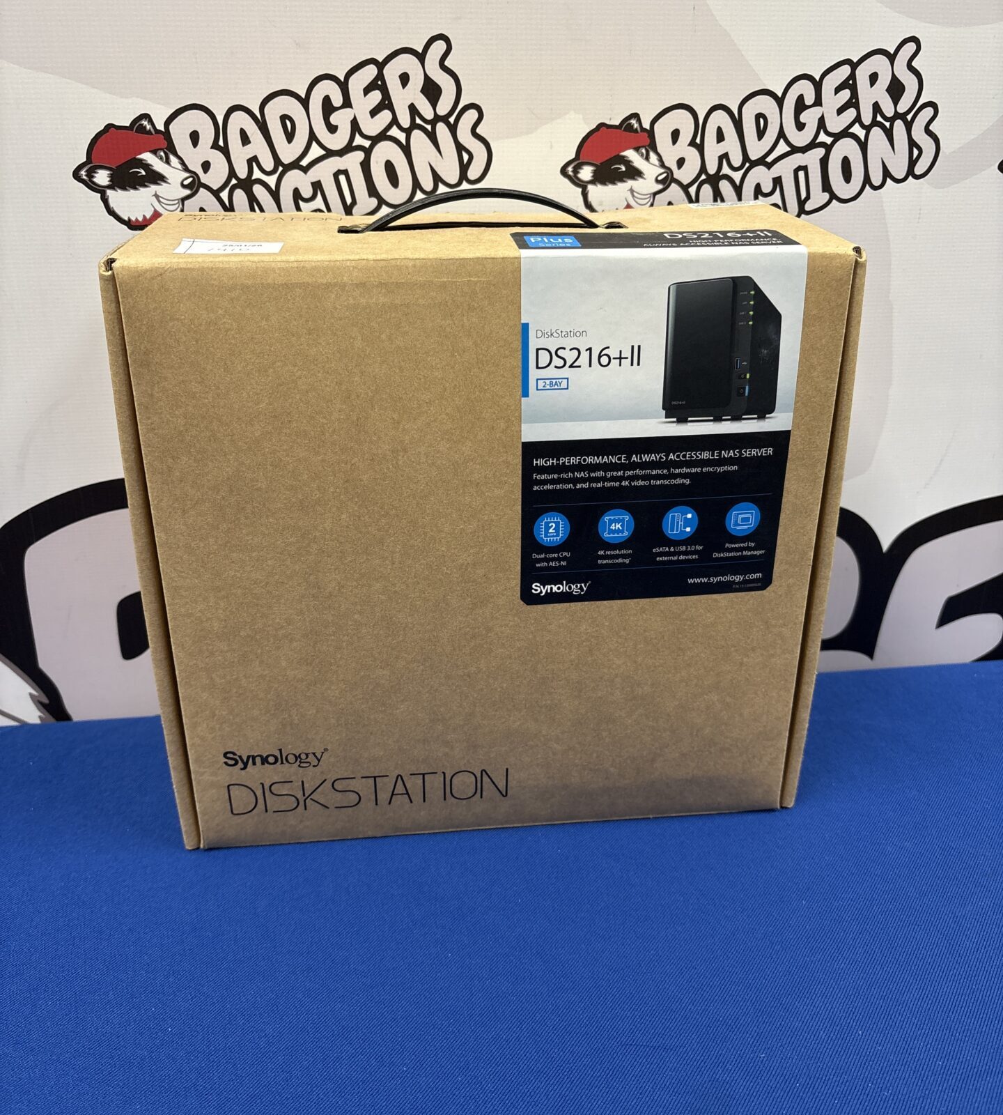 Synology Diskstation DS216+II 2 Bay NAS Server – Badgers Auctions