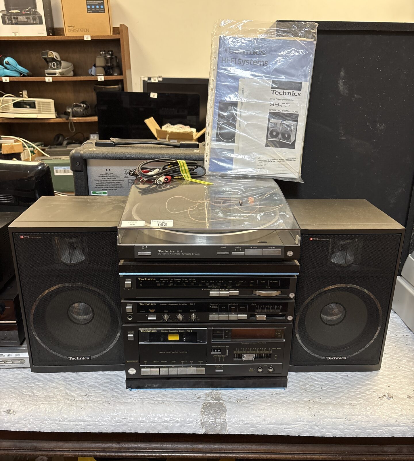 Technics mini hi-fi component system SL-3/ SB-F5 – Badgers Auctions