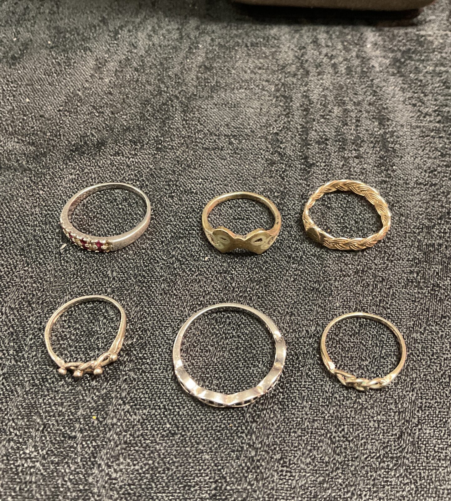 Collection of six vintage 925 silver rings mixed sizes 11.5/ – Badgers ...