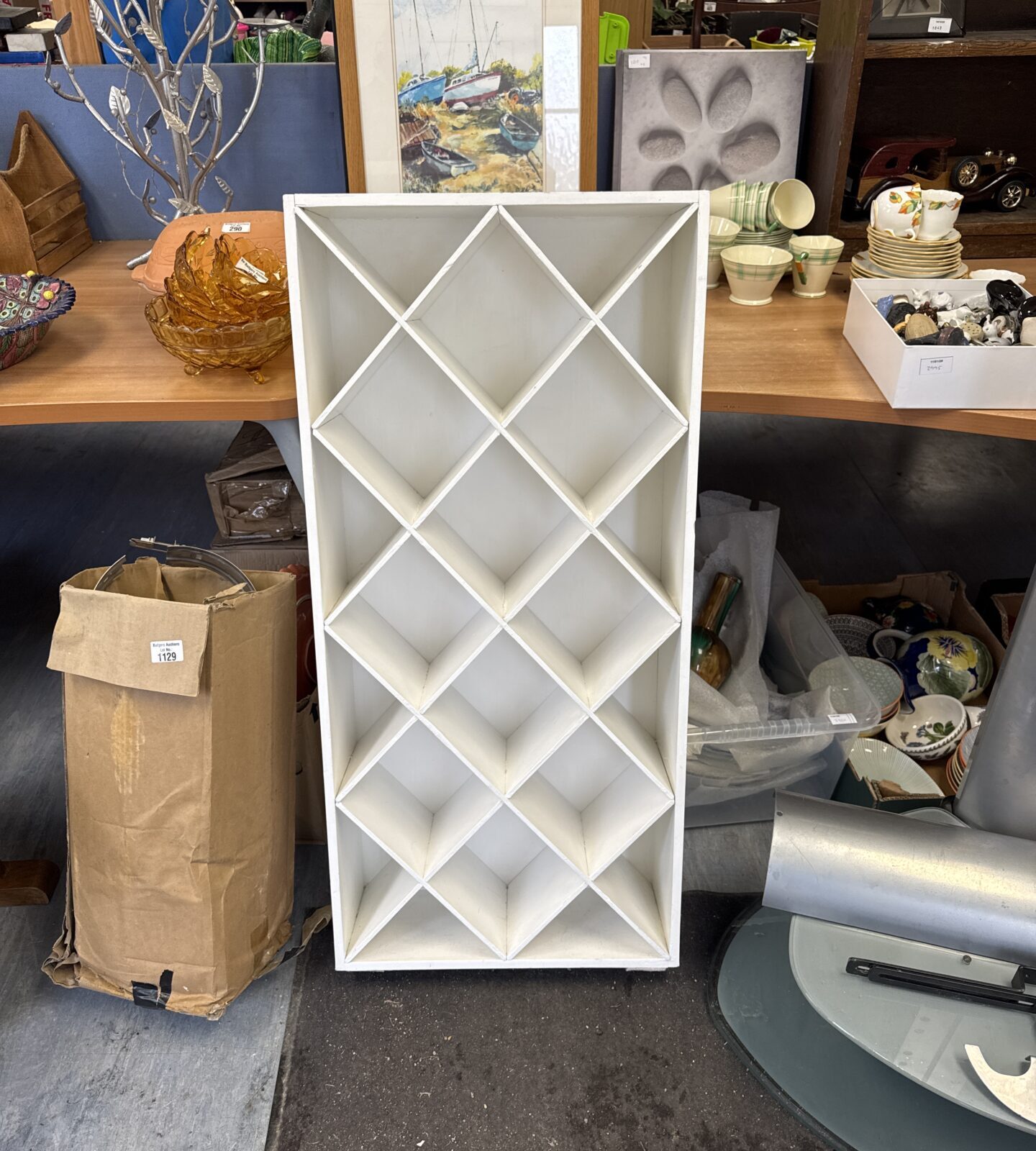 Storage unit for rolls of wool/yarn 40” length – Badgers Auctions