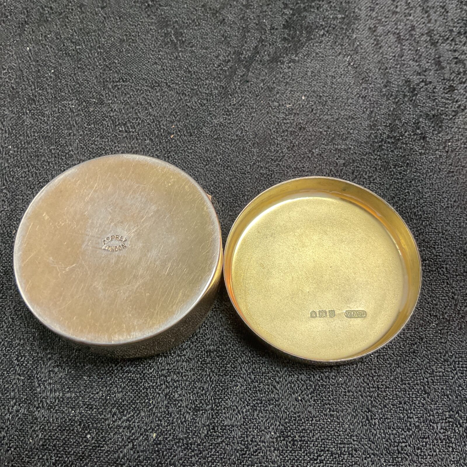 Hallmarked sterling silver asprey of london trinket pot 51.6g – Badgers ...