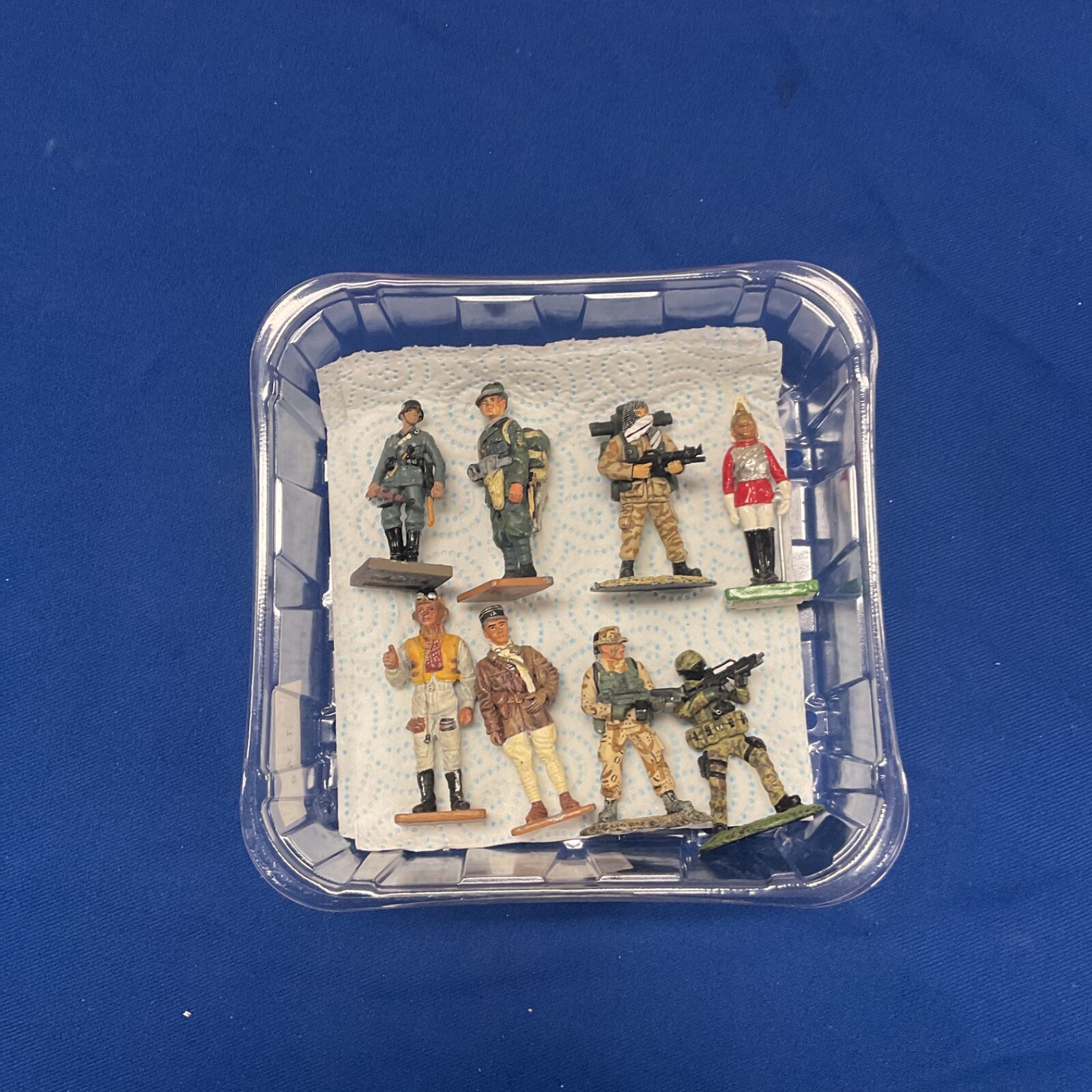 8 Metal Soldier Models incl. Del Prado collection, UK, USA and German ...