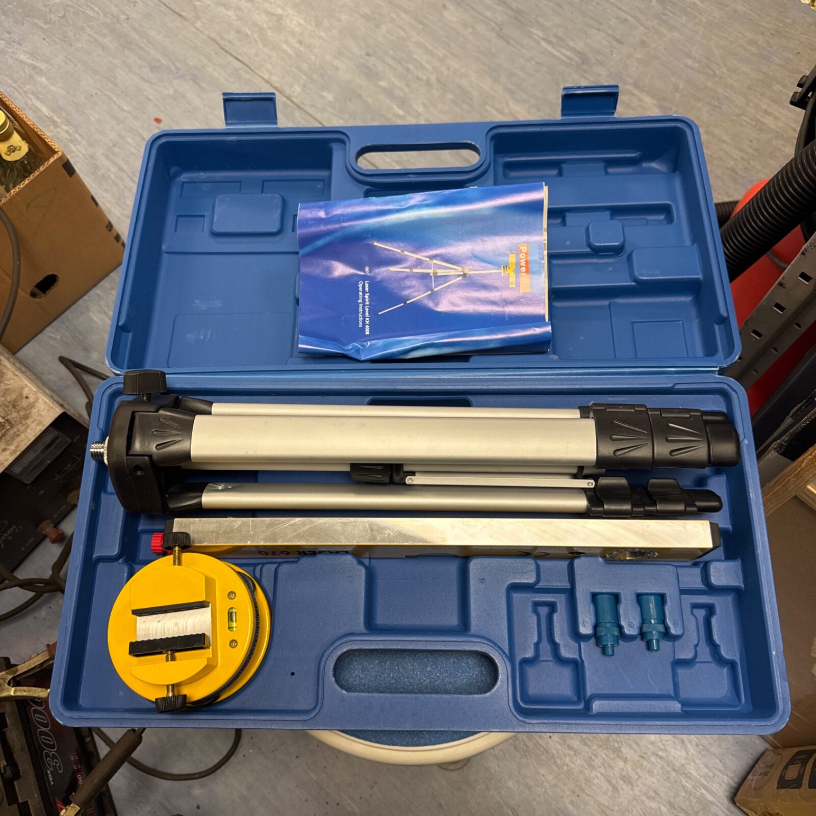 Powerfix laser level set – untested – Badgers Auctions