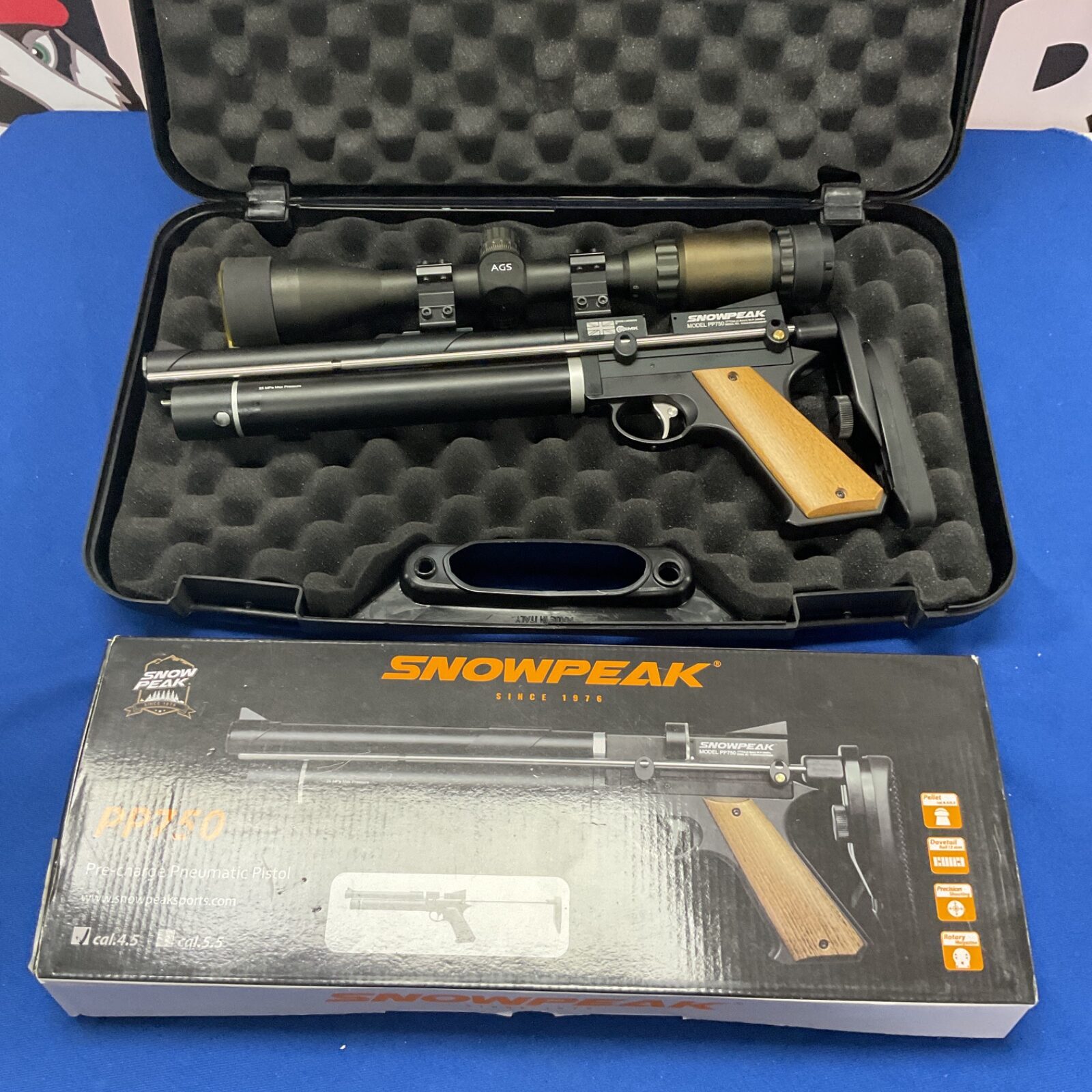 Snowpeak Pp750 precharge pneumatic sports pistol scope sight storage ...