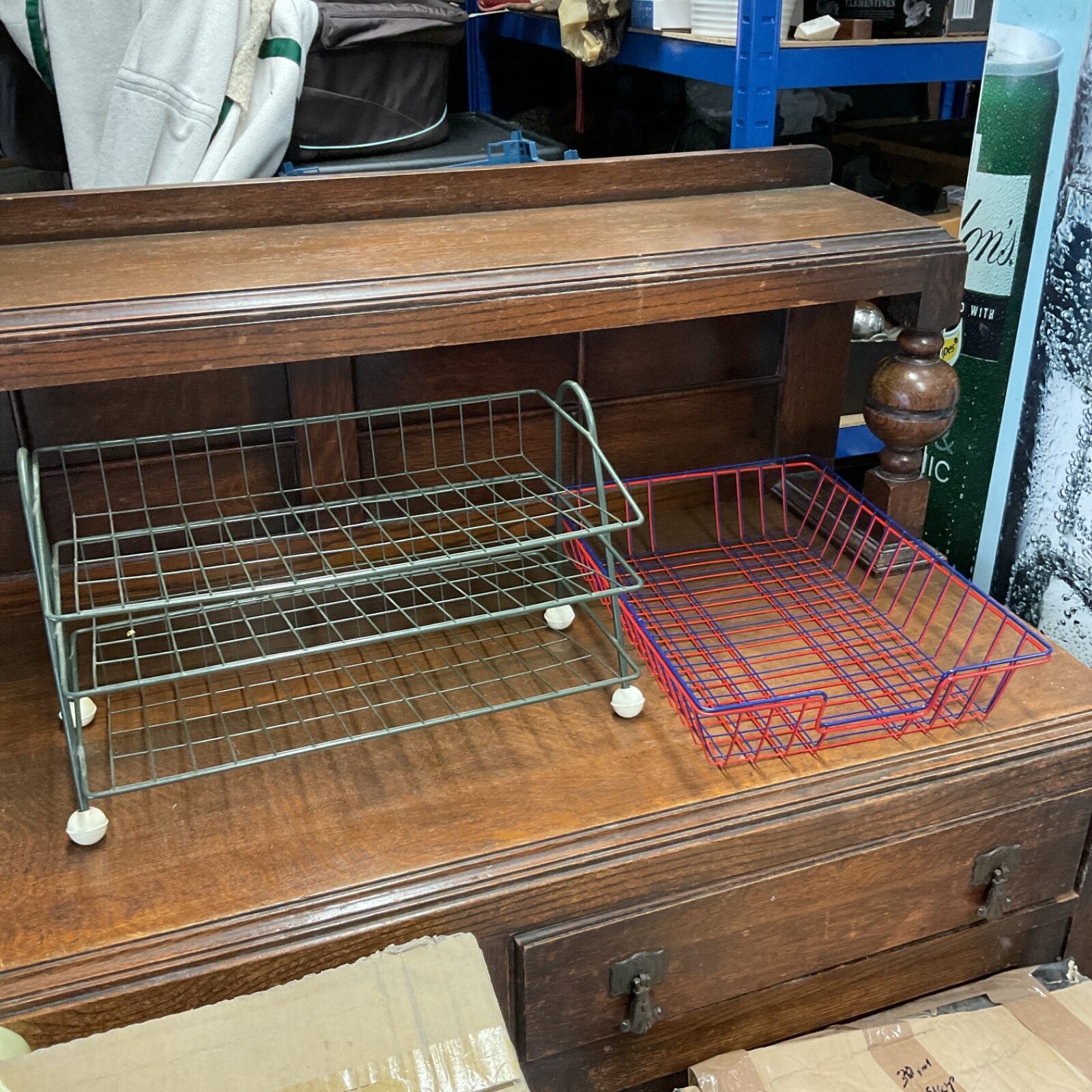 Three metal filing trays – Badgers Auctions