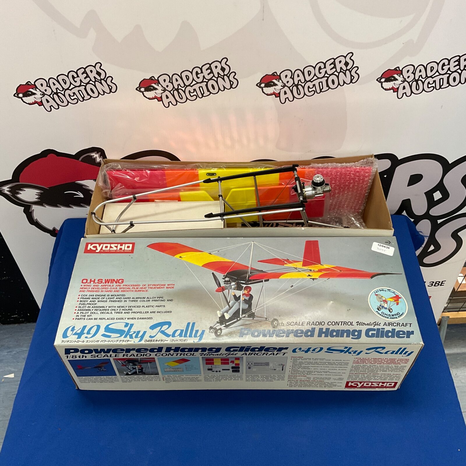 Kyosho 049 Sky Rally RC Powered Hang Glider – Badgers Auctions